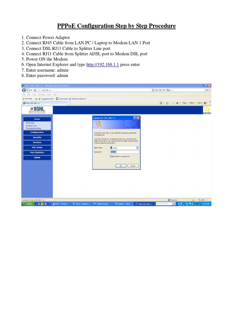 PPPoE Configuration Guide | PDF