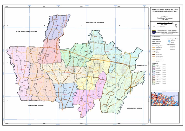 Peta Wilayah Depok | PDF