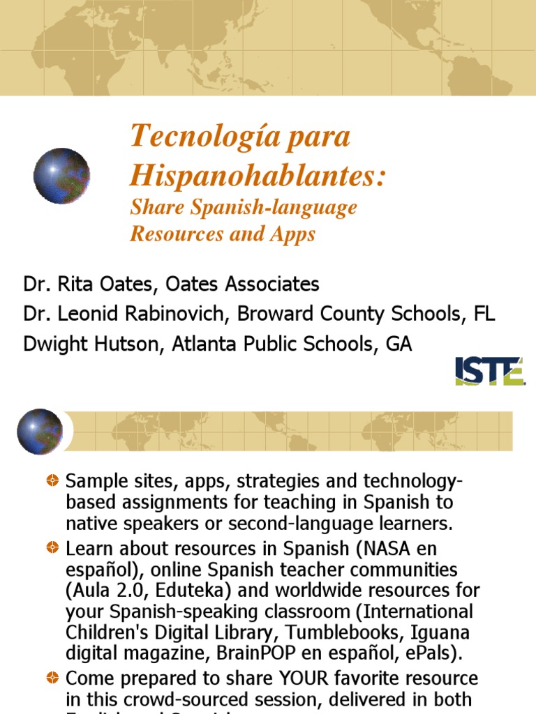 Spanish Tech Resources for Educators | PDF | Communication | Mass Media