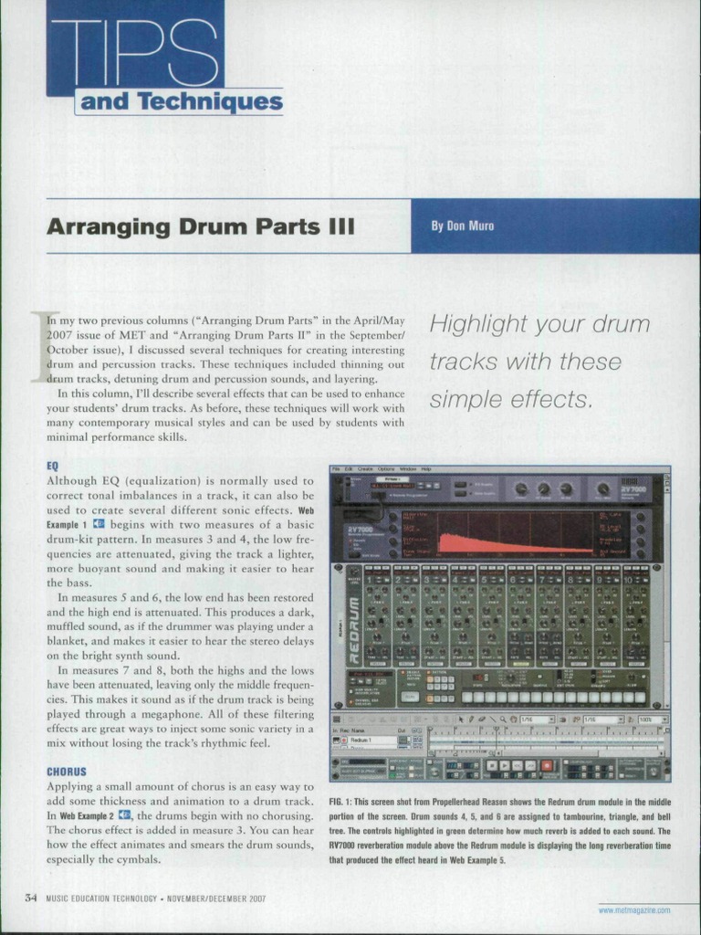 Drum Techniques | PDF | Drum Kit | Equalization (Audio)