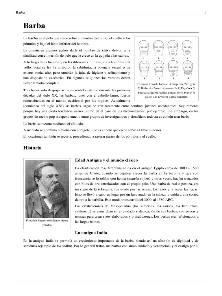 Tipos y significados de la barba | PDF | Barba | Religión y creencia