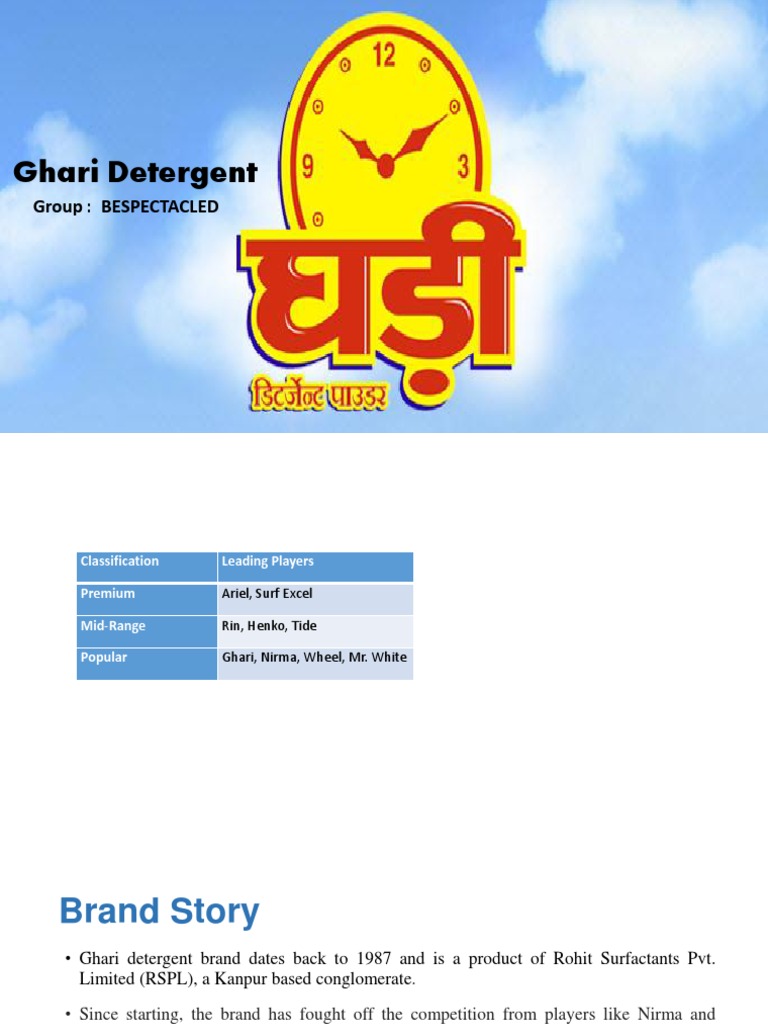Ghari Detergent | PDF | Marketing | Market (Economics)