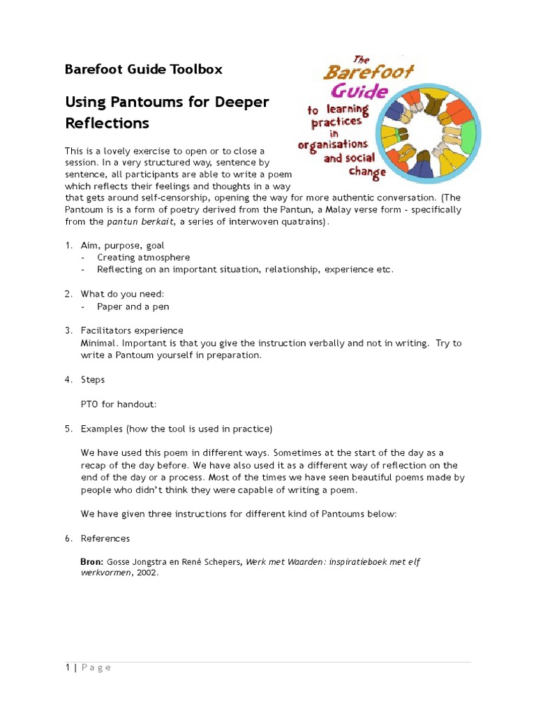 Using Pantoums for Deeper Reflections - Three Approaches | Poetry ...
