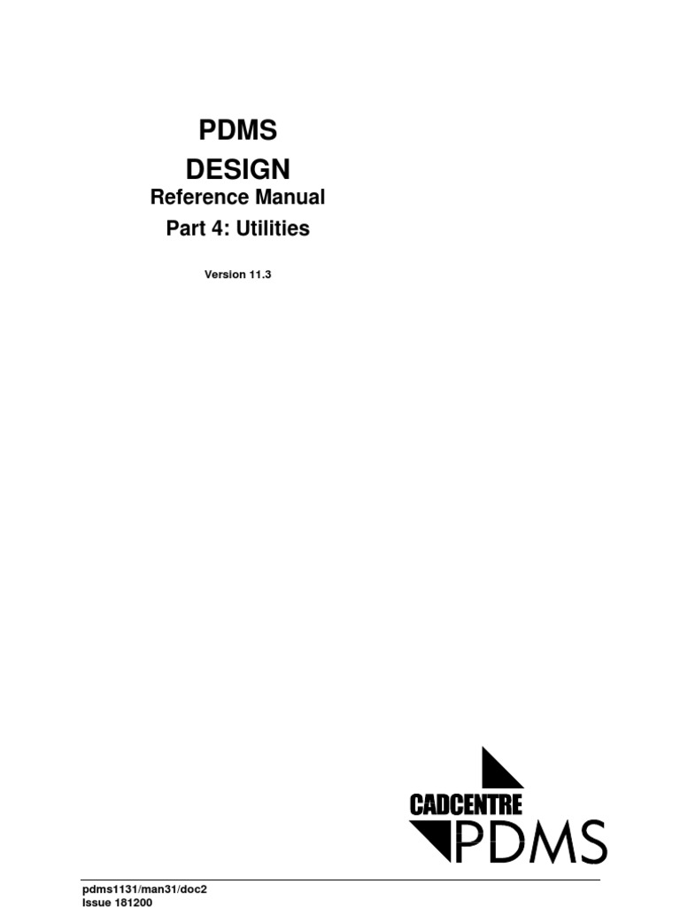 Pdms Design | PDF | Engineering Tolerance | Databases