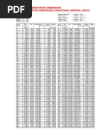 Standard Brick Coursing Chart Australia | PDF | Brick | Masonry