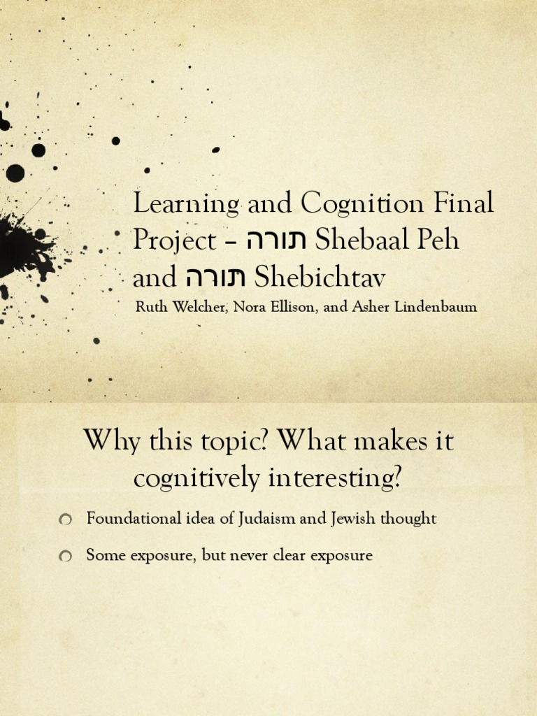 Final Presentation Edited Again | PDF | Mitzvah | Torah