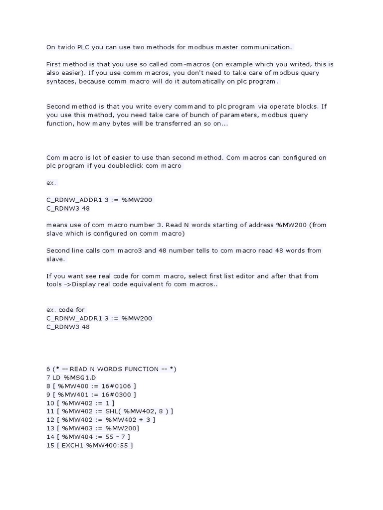 Modbus Master Communication | PDF | Computer Data | Software Engineering