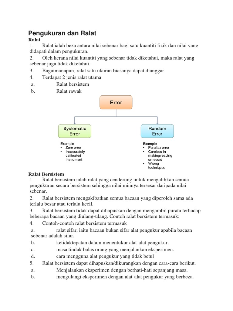 Pengukuran Dan Ralat | PDF