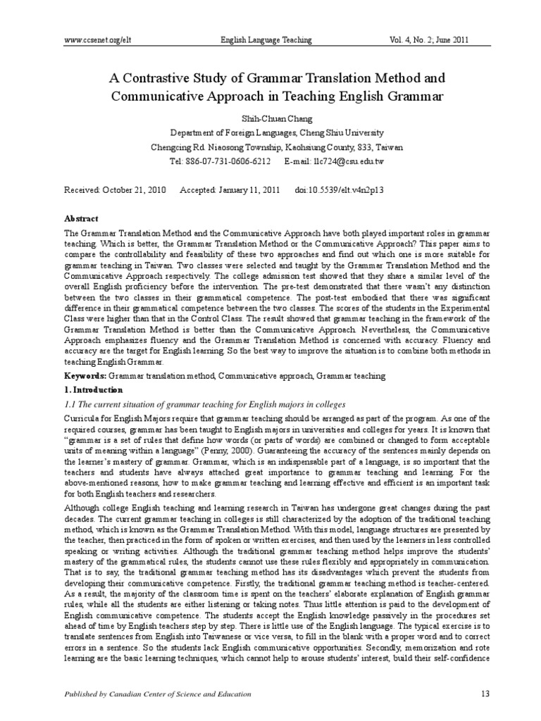 Grammar Translation Method | PDF | Second Language | Language Education