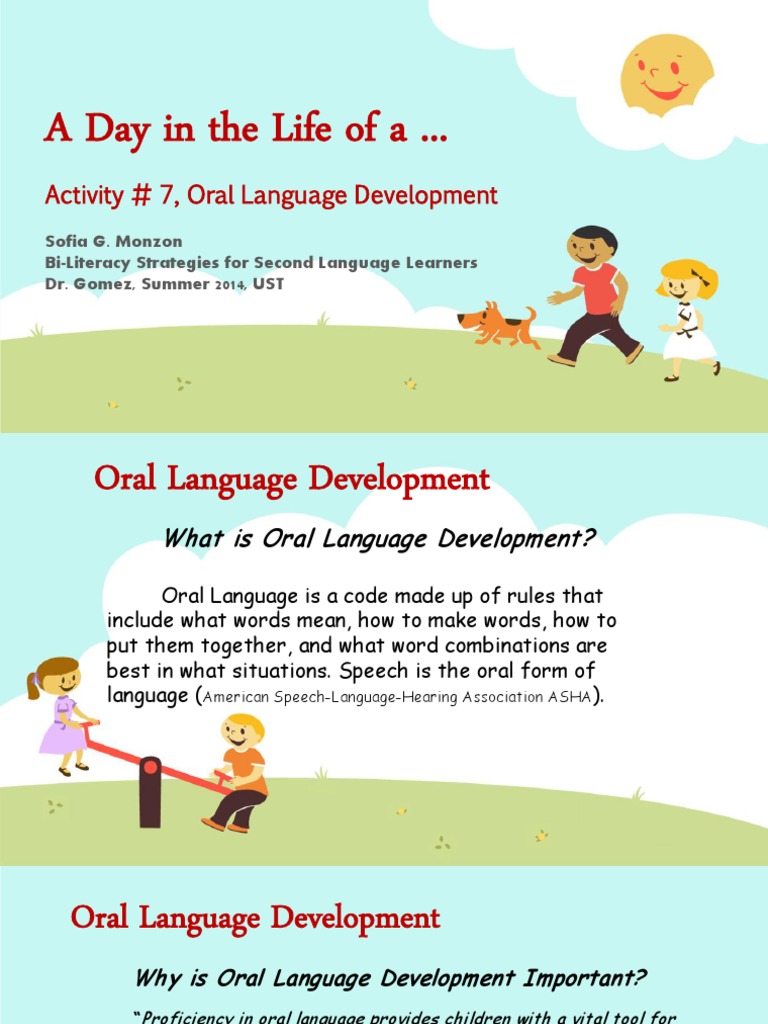 Activity 7 Oral Language Development Activity | PDF | Language ...