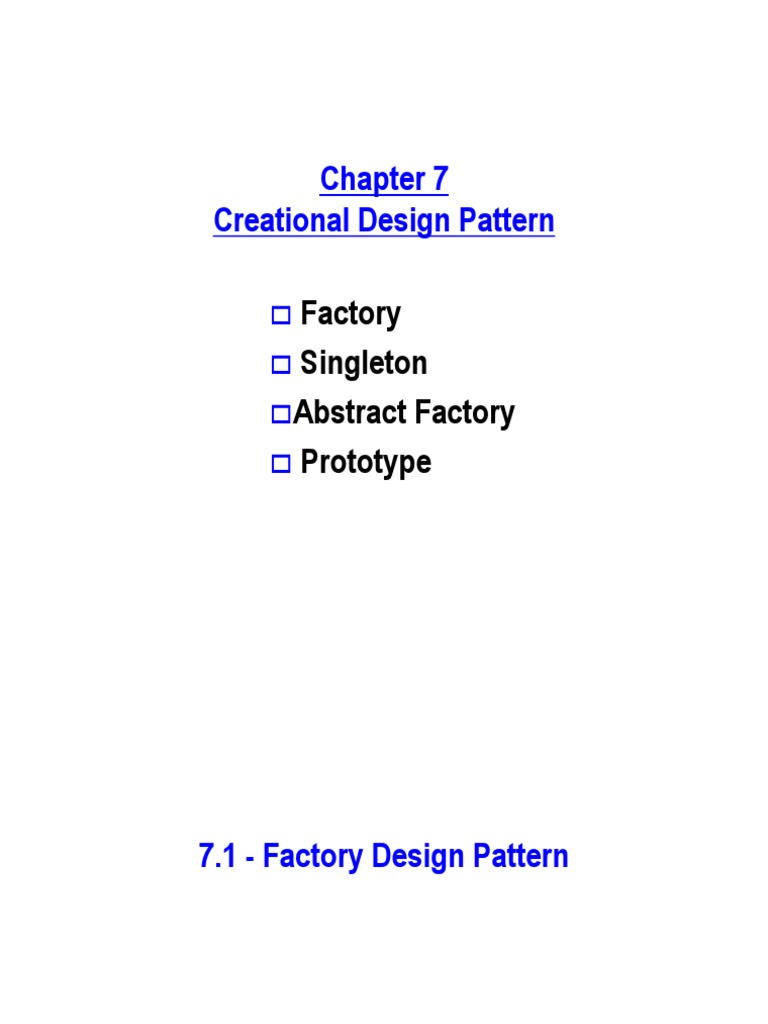 Design Patterns | PDF | Software Design Pattern | Class (Computer ...