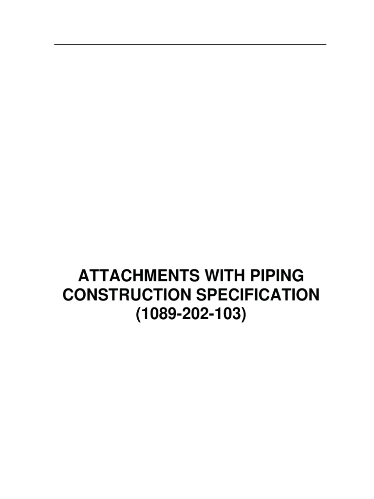 Piping Specs IITB | PDF