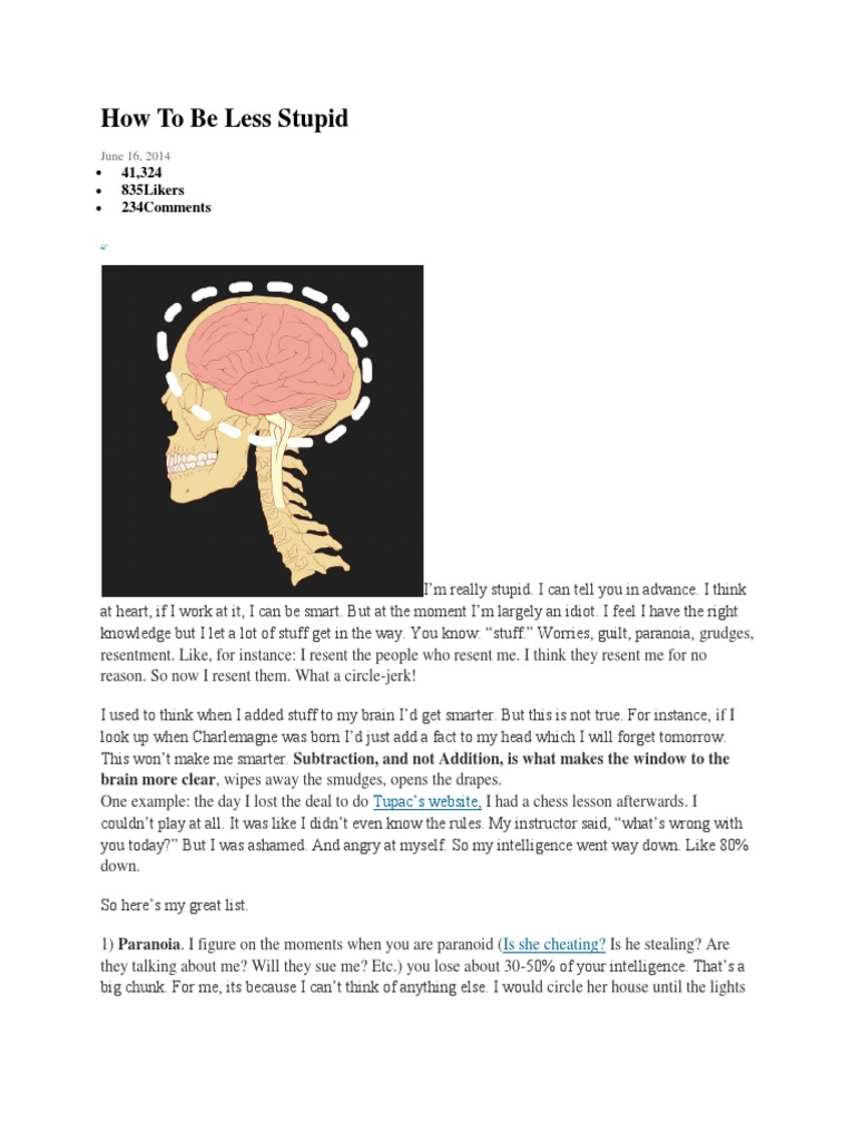 How To Be Less Stupid | PDF