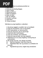 Mga Halimbawa NG Bulong | PDF