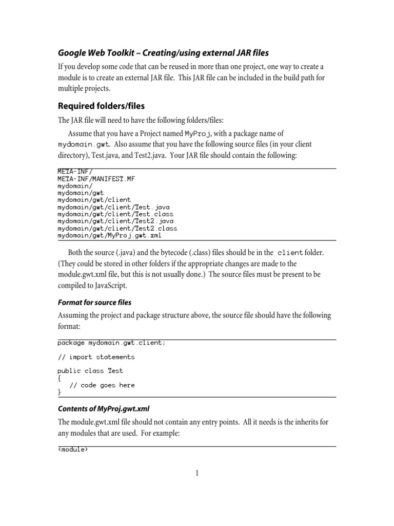 Creating External Jar | PDF | Java Servlet | Computer File