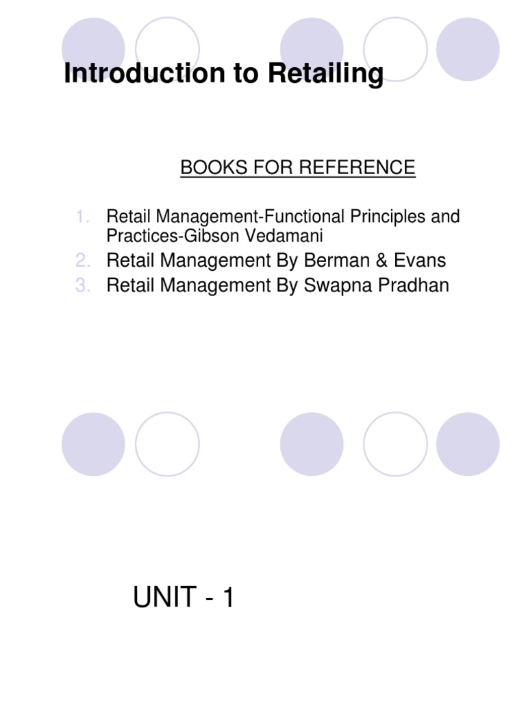 Introduction To Retailing: Books For Reference | PDF | Foreign Direct Investment | Retail