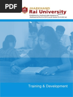 Training and Development - Syllabus | PDF | Empowerment | Needs Assessment