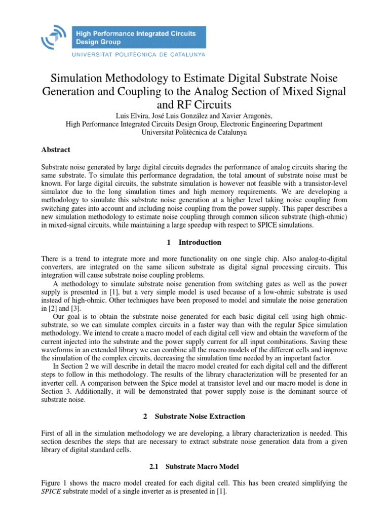 Macromodel Extraction Pdf Electronic Circuits Spice