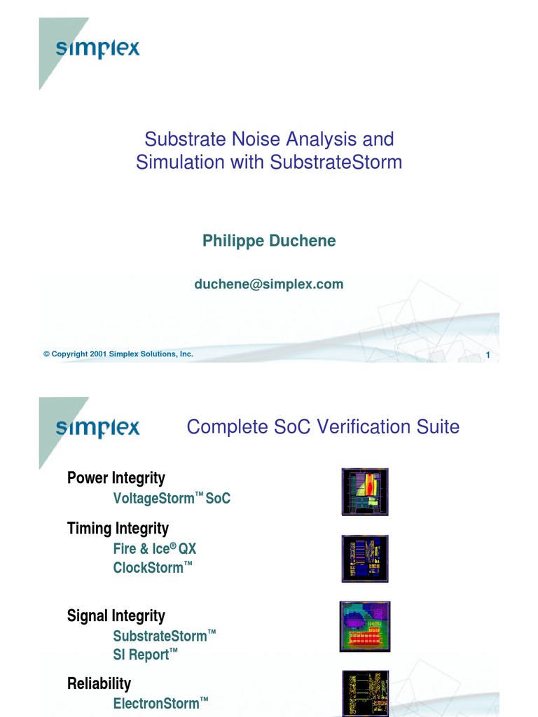 Substrate Noise Analysis and Simulation With SubstrateStorm | PDF ...