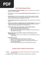 Radio Voice Procedure TRG 441 | PDF | Human Communication | Service ...