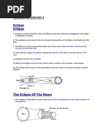 Eclipses Exercises | PDF | Solar Eclipse | Shadow