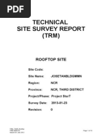 Technical Site Survey Report 163357 | PDF | Antenna (Radio) | Surveying