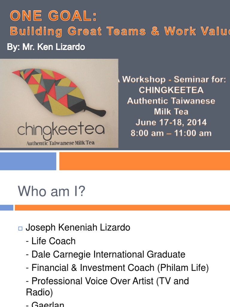 Don Aldrin Training - Team Building Part 1 | PDF | Team Building ...