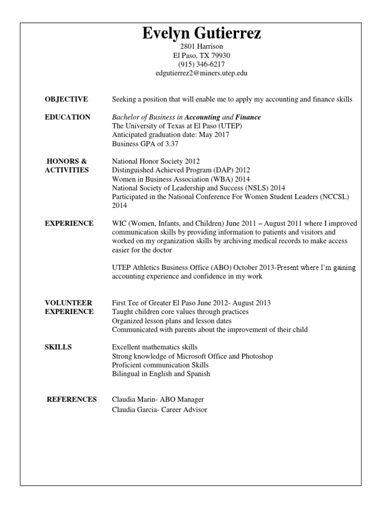 Evelyn Resume | PDF