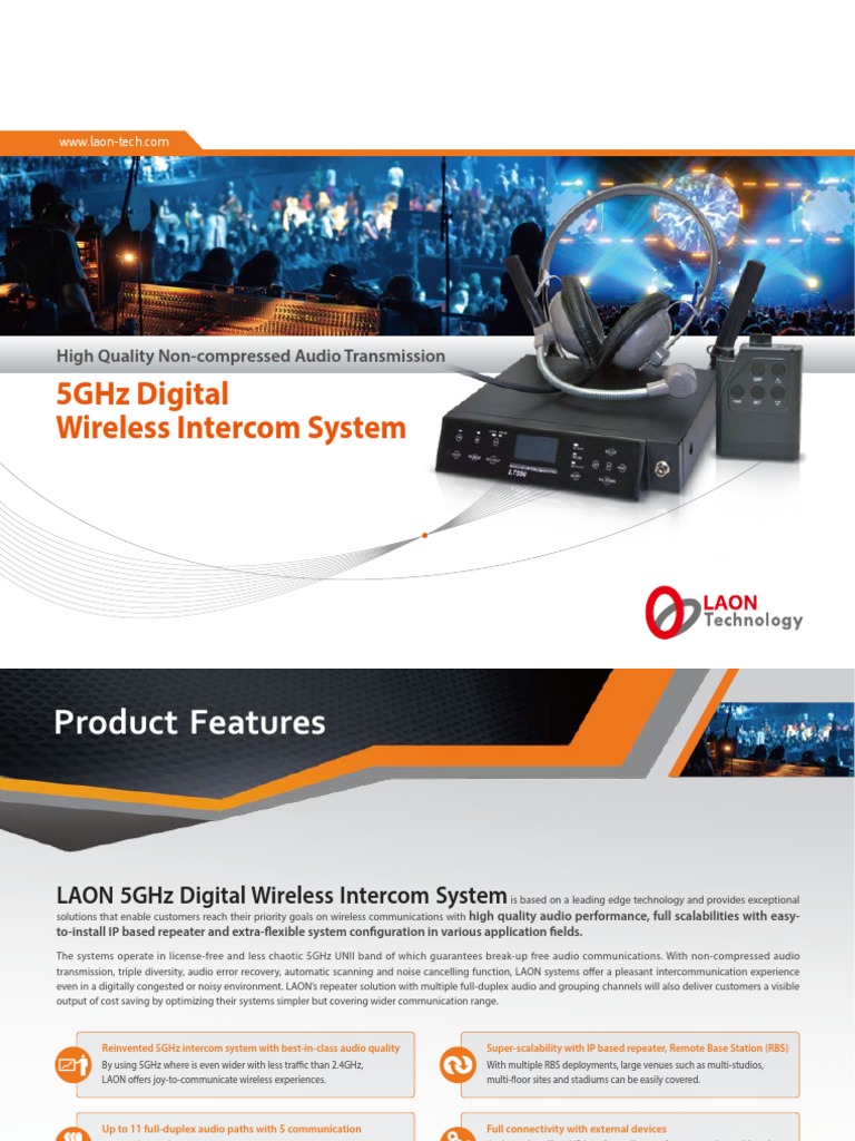 Wireless+intercom+LT+series+brochure English+ver | PDF | Base Station ...