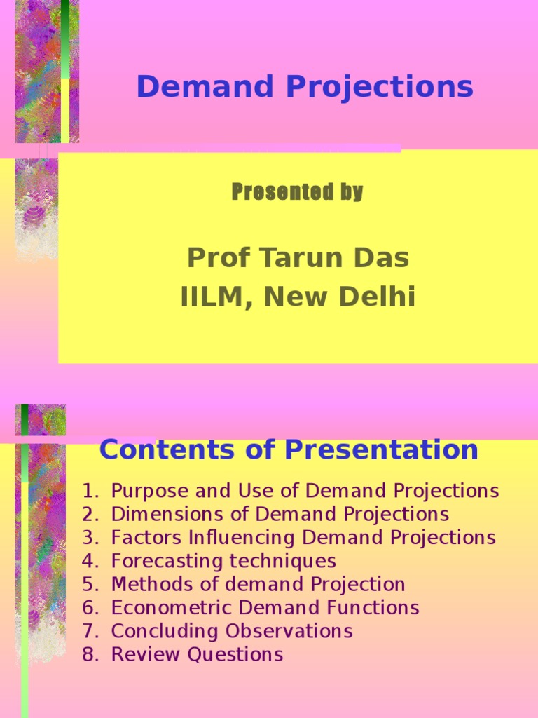Demand Projections Methodology | PDF | Forecasting | Demand