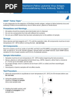 Using SNAP Test Kits: Blood/serum/plasma Sample Test Procedure | PDF ...