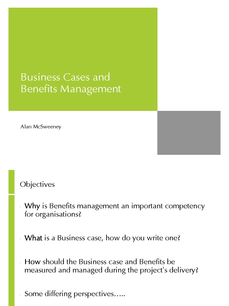 Business Case vs Benefits Management | PDF | Net Present Value ...