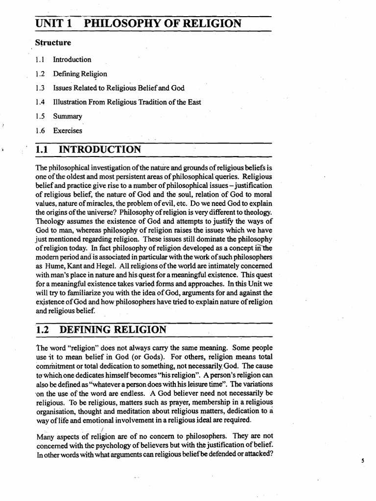 IGNOU Philosophy of Religion | PDF | Causality | Rationalism