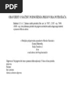 Izjava Primjer | PDF