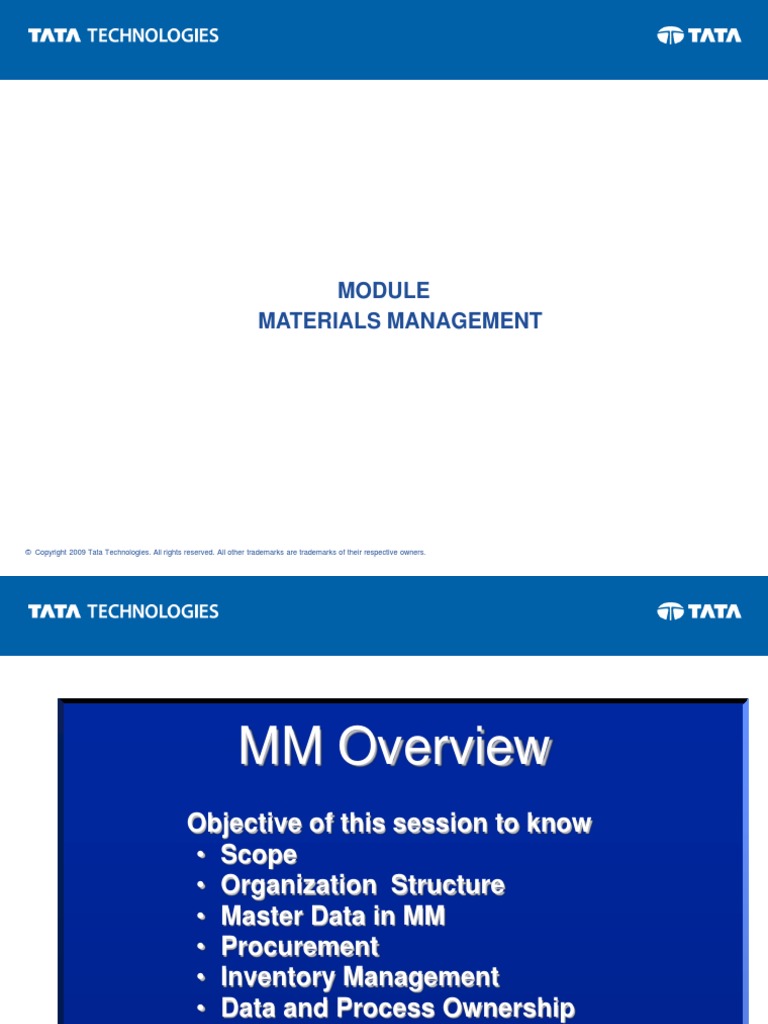 2 - SAP MM Level 1 Training | PDF | Trademark | Procurement