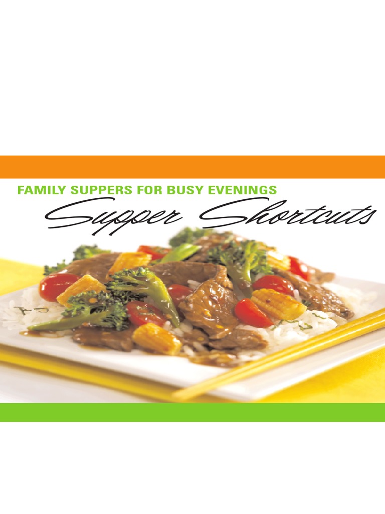 Supper Shortcuts: Family Suppers For Busy Evenings | PDF | Pasta | Roasting