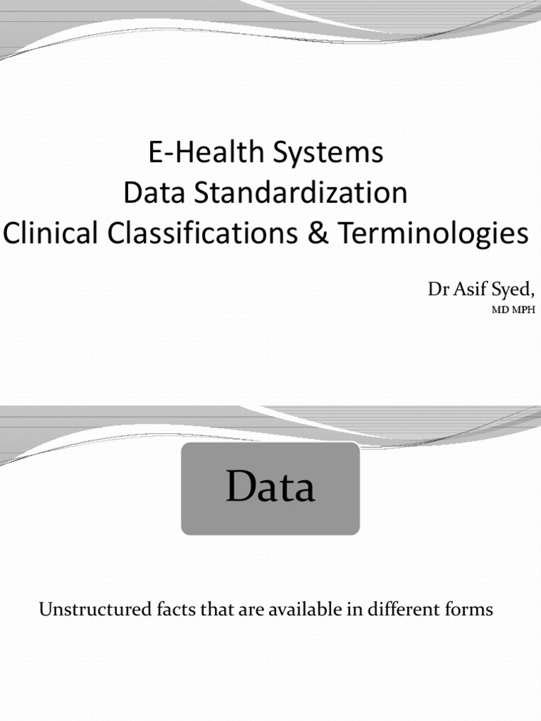 Emr and Data Standardization - Summer - 14 | PDF | International ...