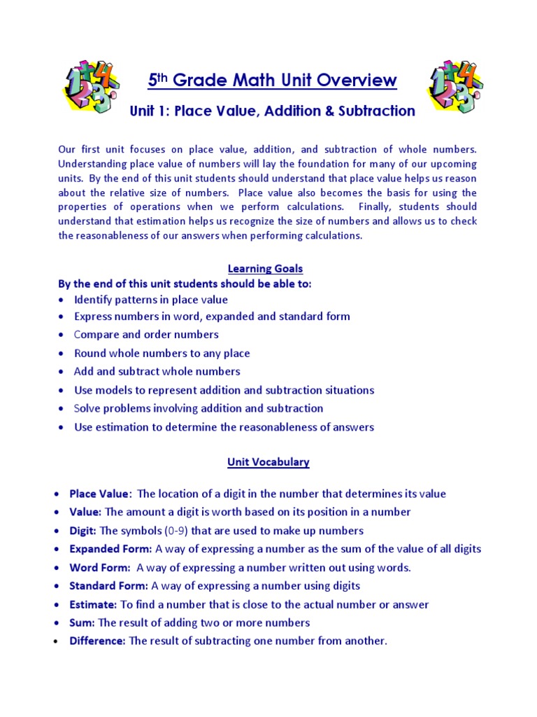 Unit One Overview | PDF