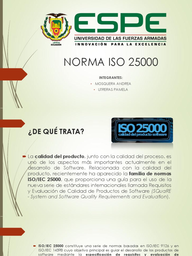 Norma Iso 25000-9126 | PDF | Organización internacional para la estandarización | Software
