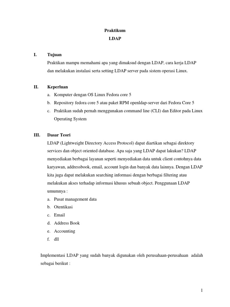 Modul OpenLDAP | PDF