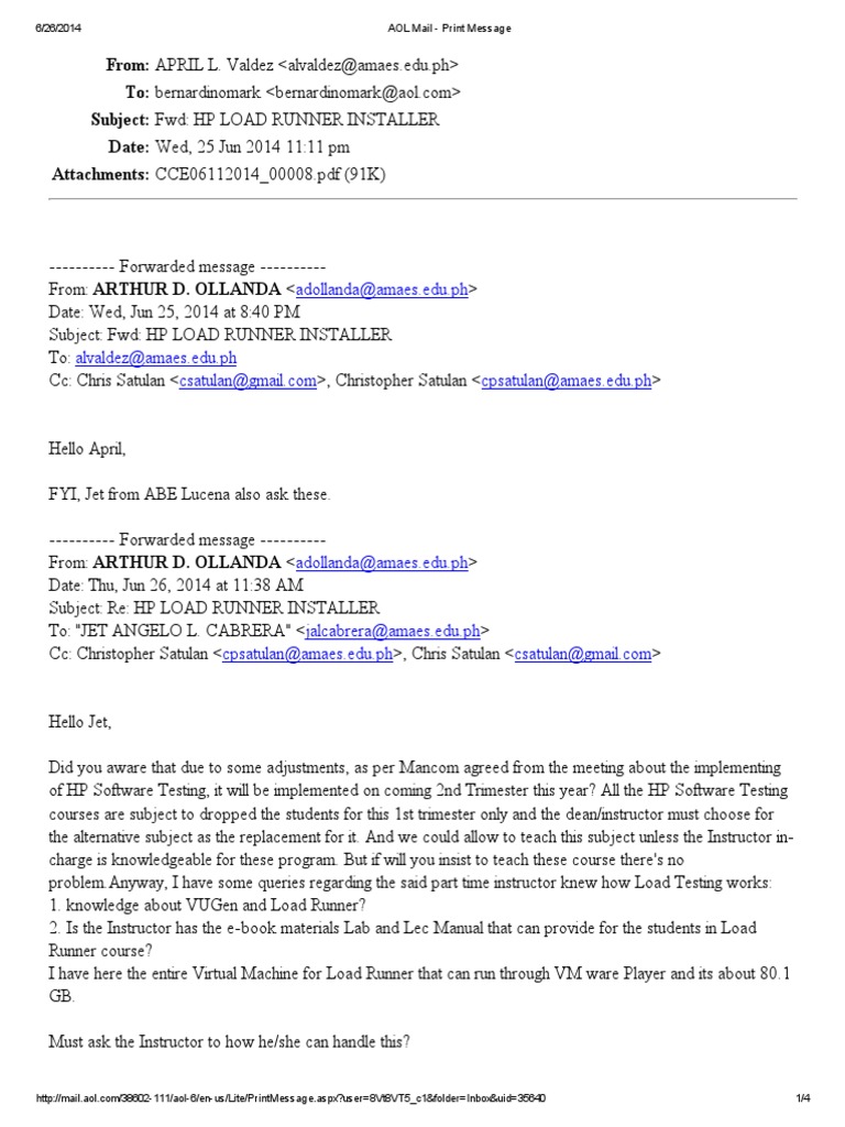 AOL Mail - Print Message | Computer Mediated Communication | Communication