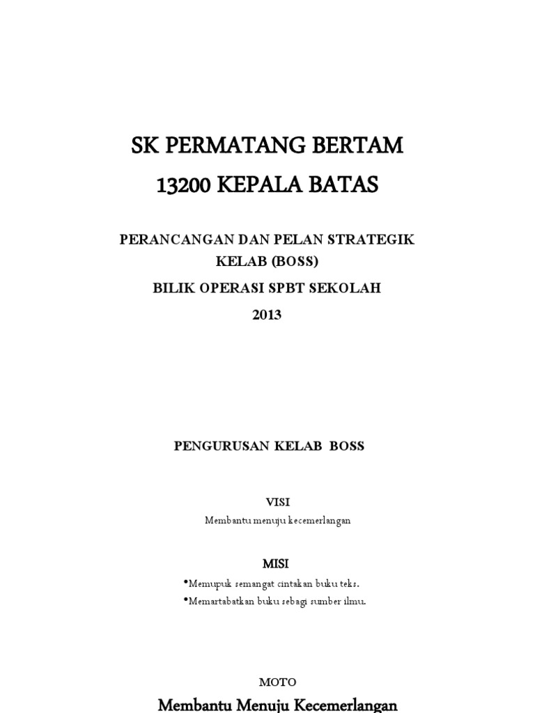 Perancangan Kelab Boss | PDF
