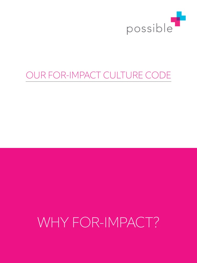 Our For-Impact Culture Code | PDF | Science | Philosophical Science