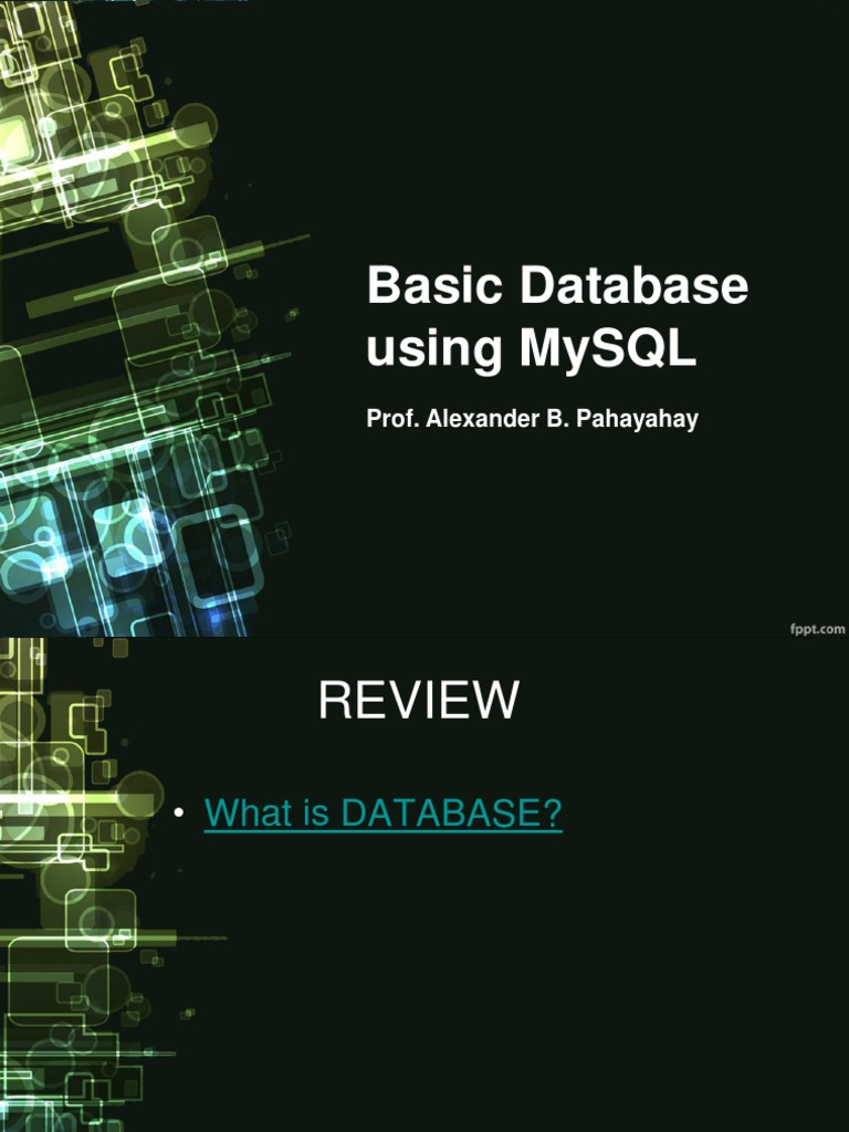 Database Fundamentals | PDF | My Sql | Databases