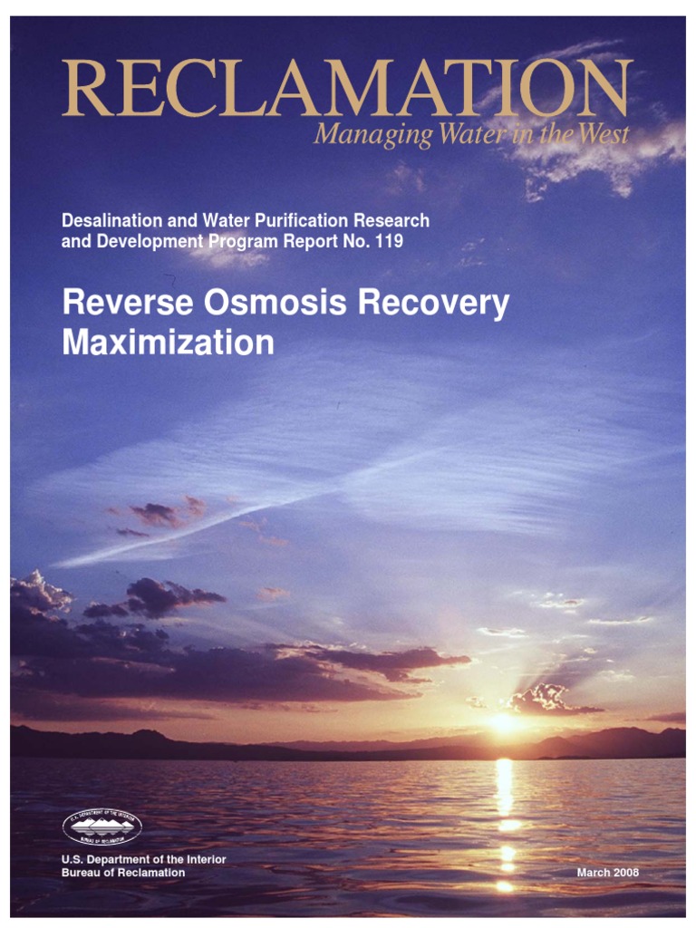 Reverse Osmosis Recovery Maximization | PDF