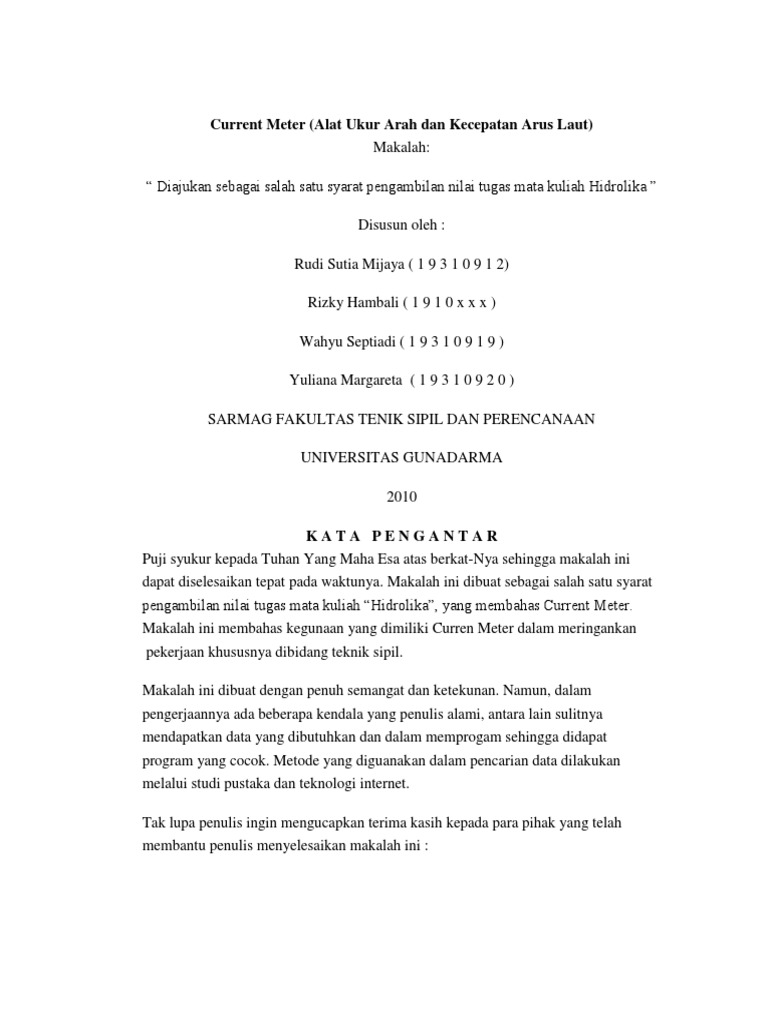 Current Meter | PDF | Komputer
