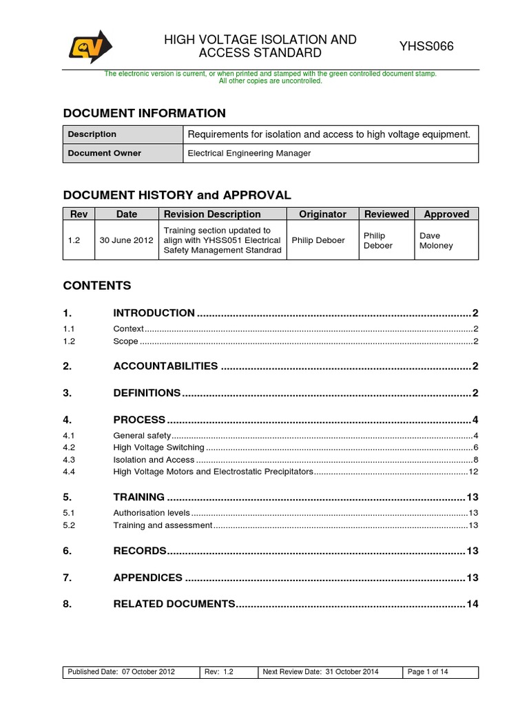 High Voltage Isolation | Electrical Substation | High Voltage