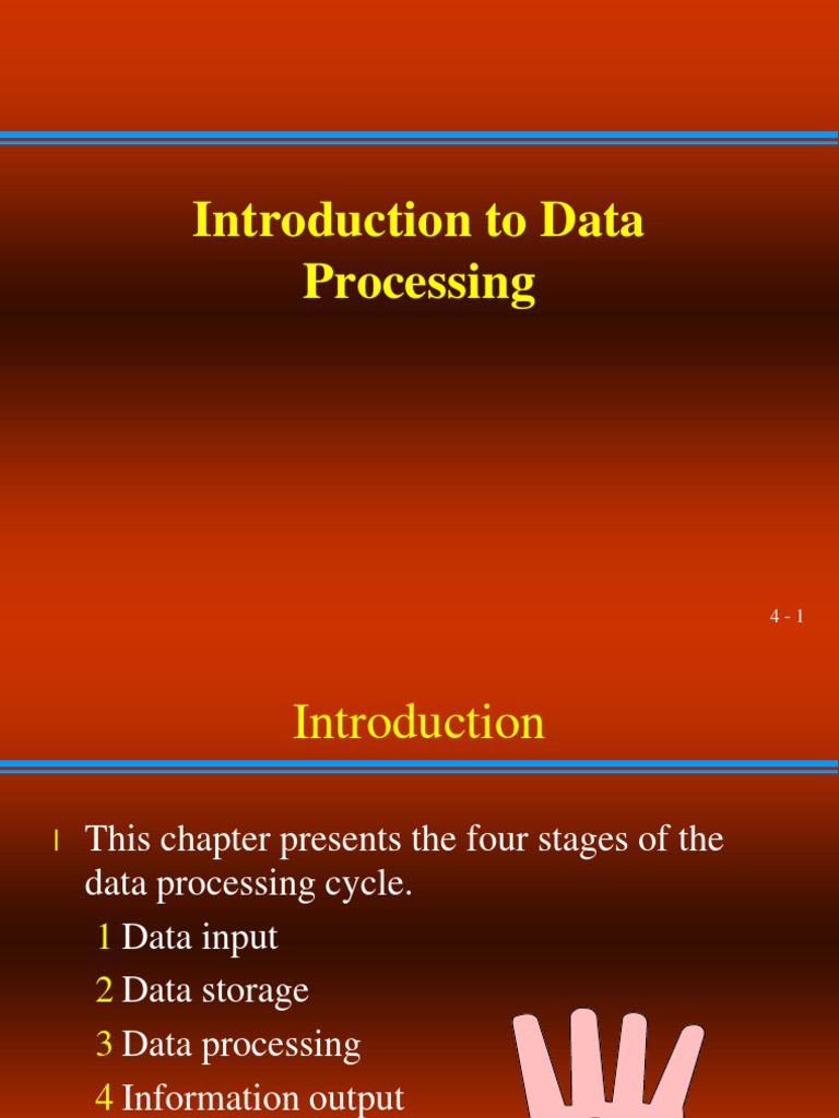 Data Processing Intro | PDF | Input/Output | Data