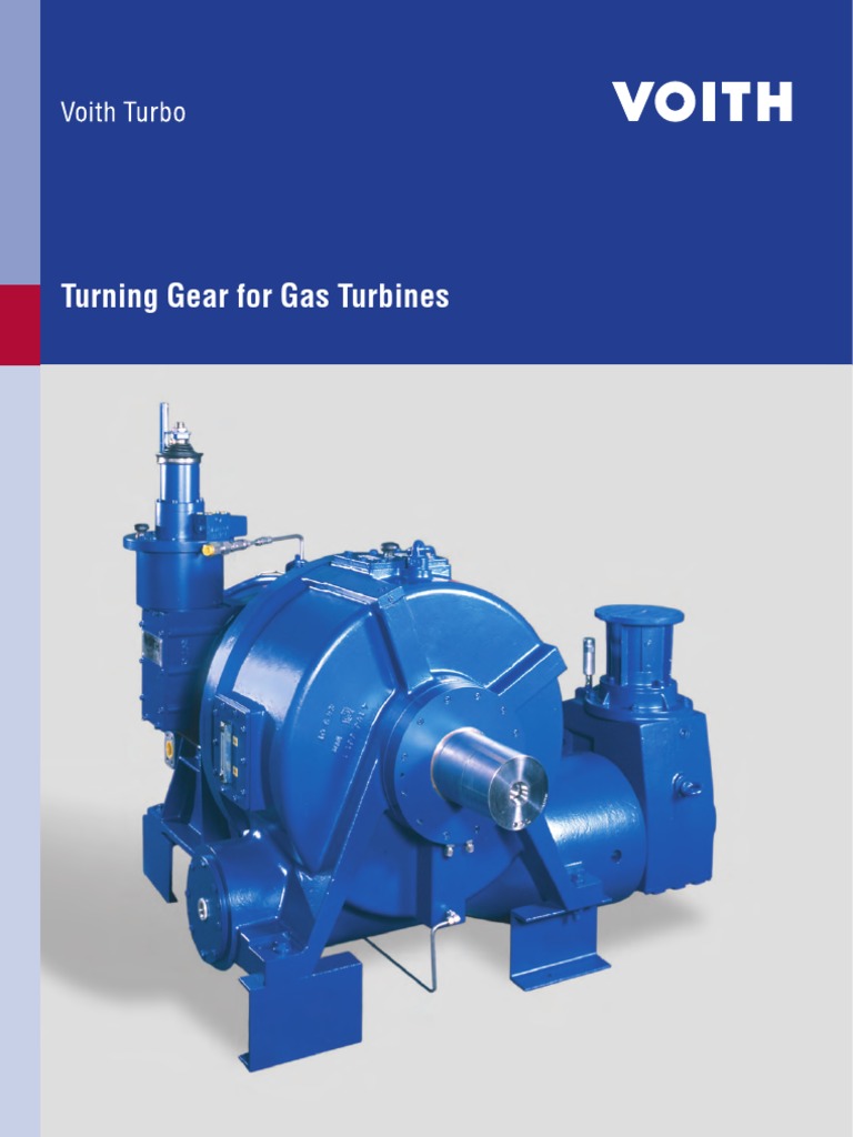 Turning Gear Systems for Gas Turbines | PDF | Gear | Electric Motor