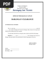 Barangay Business Permit | PDF